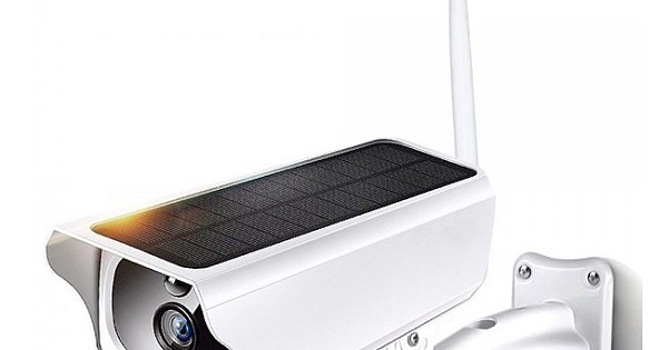 Camera cu panou solar HD pentru exterior , microfon si speaker incorporat