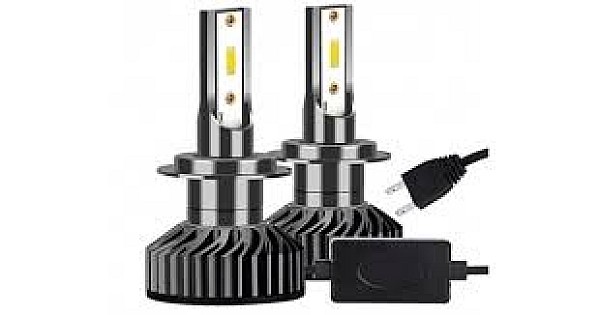 Set 2 becuri auto H7 COB 100W, 12000lm, lumina alb-rece