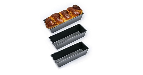 Set 3 tavi din teflon pentru copt cozonac sau chec